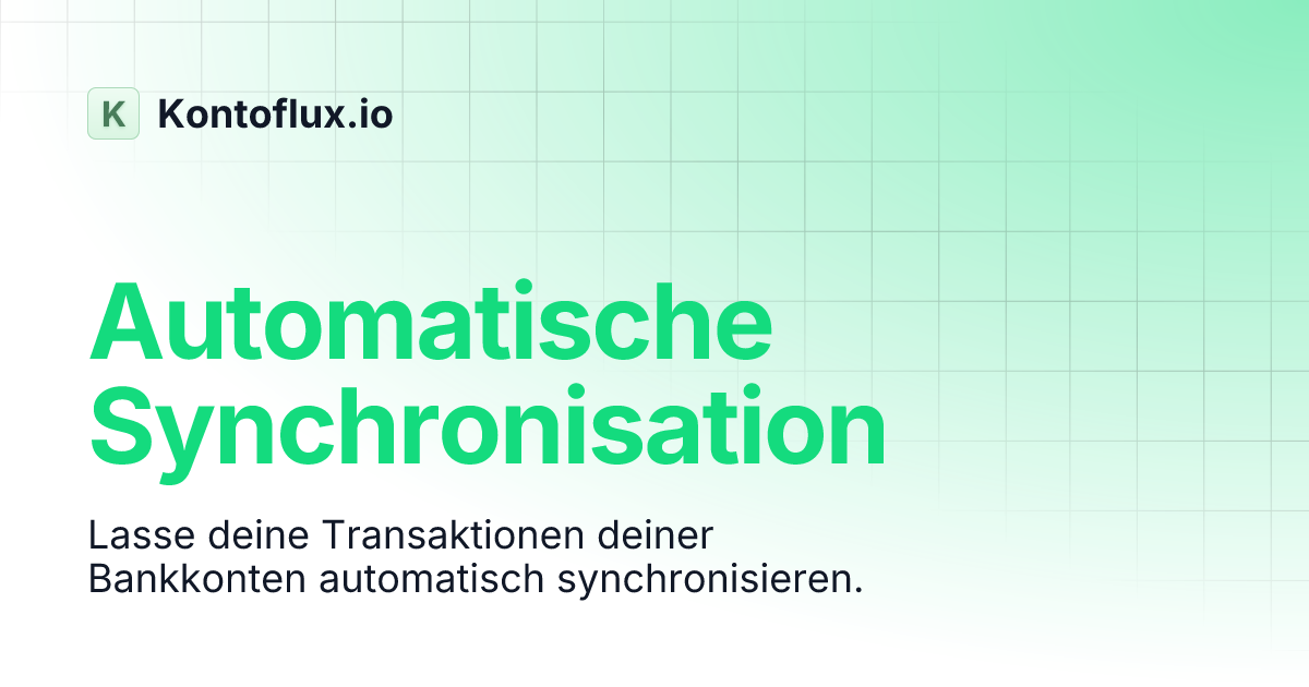Automatische Synchronisation | Kontoflux.io